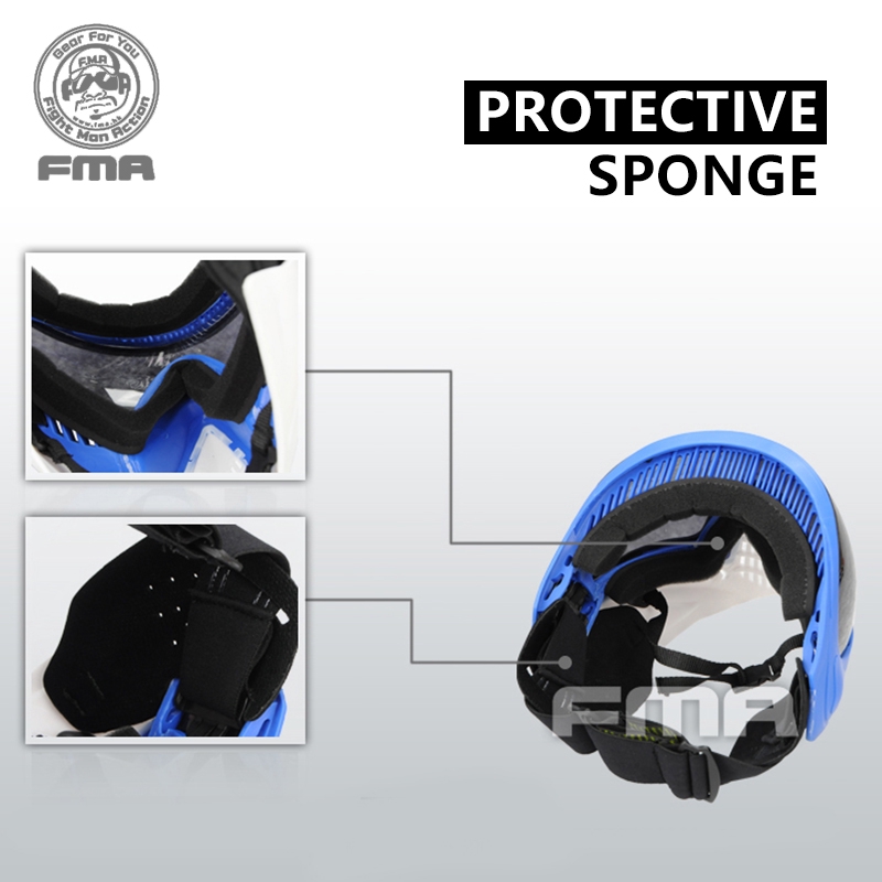 FMA F1 Full Face Safety Mask Face Guard Anti-fog Goggle Mask F0001 ...