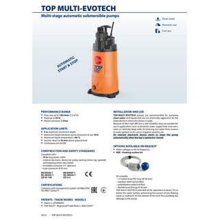 ปั๊มน้ำ PEDROLLO ผลิตในประเทศอิตาลี รุ่น TOP MULTI-EVOTECH 2 ขนาด 0.75 แรงม้า | Shopee Thailand