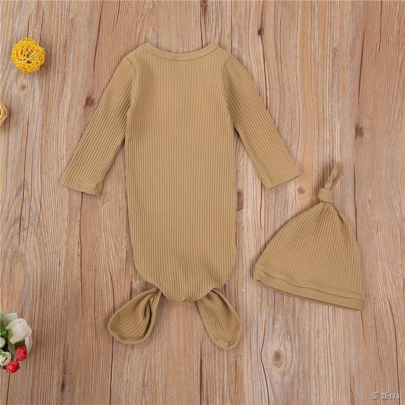 One persent Fashion Solid Color Baby Quilt and Hat Long Sleeve Newborn ...