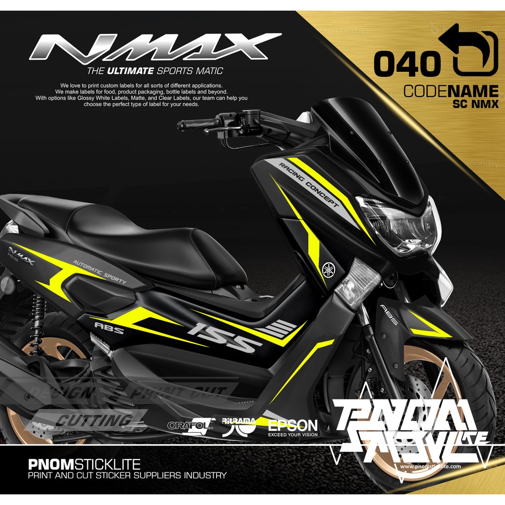 สติ๊กเกอร์สําหรับติดตกแต่งเล็บ Nmax Sc Nmx P040 - pnom_sticklite.th ...