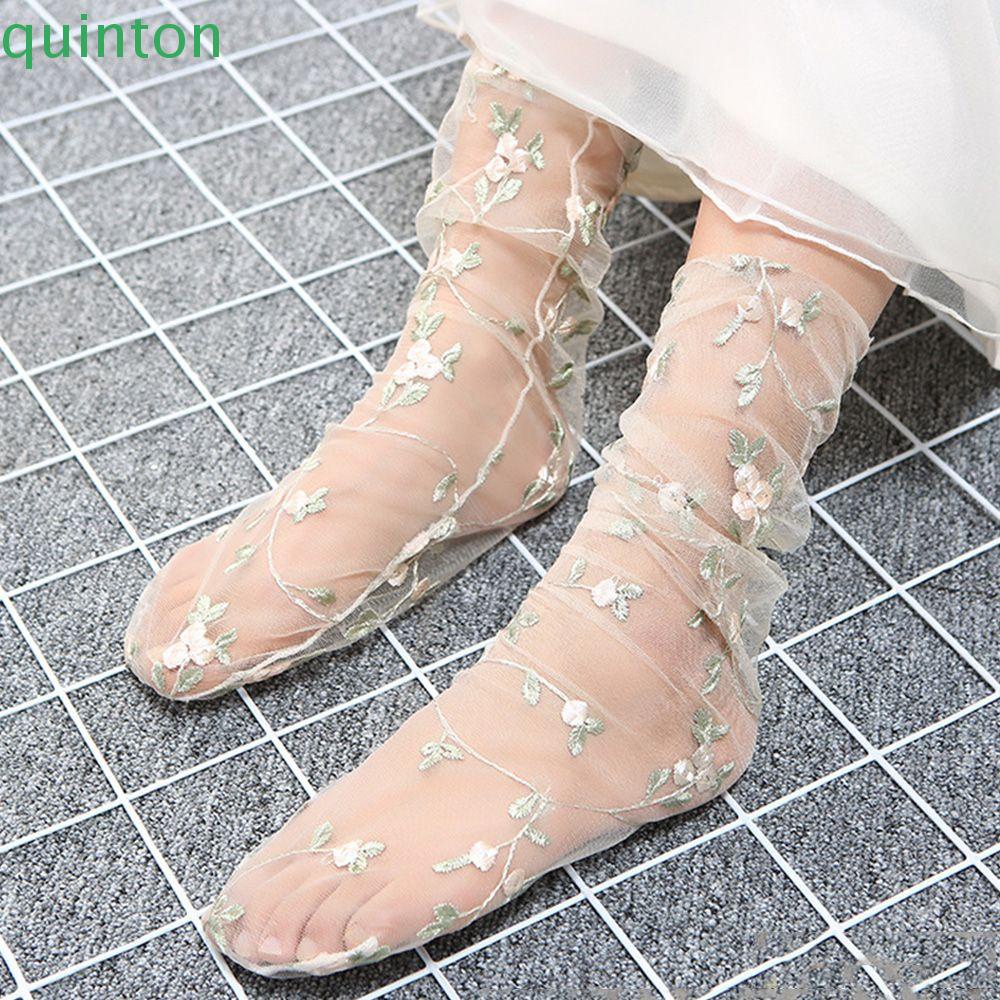 FALLFORBEAUTY Ladies Short Socks Socks Transparent Ankle Socks Women ...