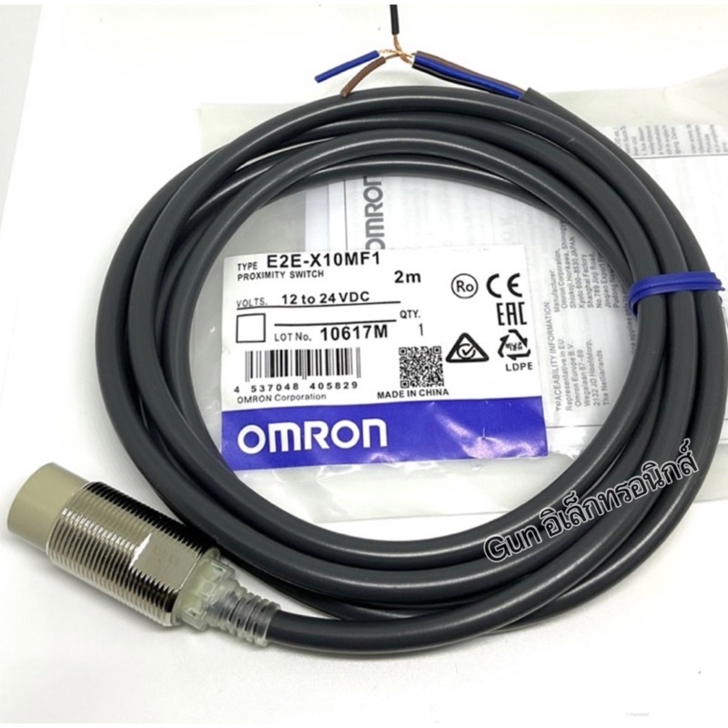 E2E-X10MF1-Z OMRON เซ็นเซอร์จับโลหะ ชนิดPNP-NO (SIZE 18M) ไฟเลี้ยง12-24VDC | Shopee Thailand