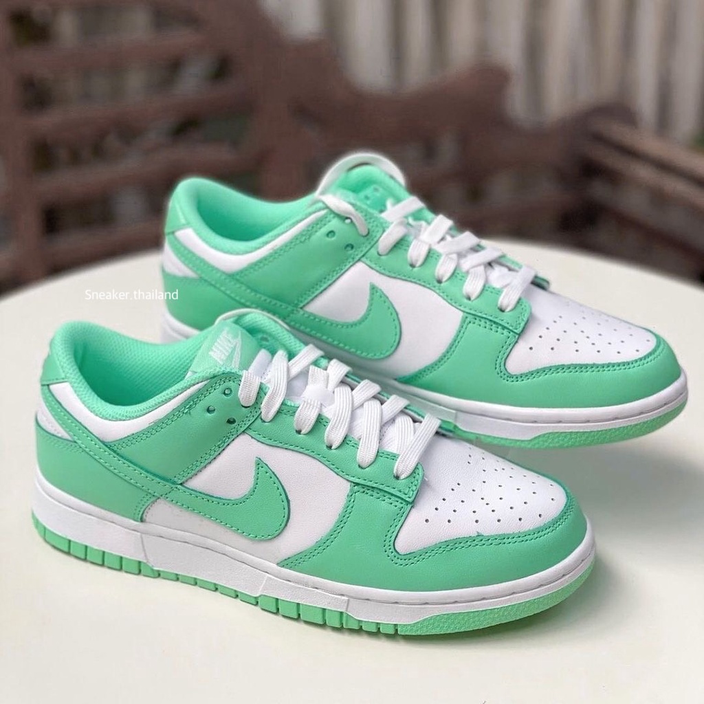 Nike Dunk Low SE Lottery Malachite Green Jackpot Gery ของแท้ 100 ...