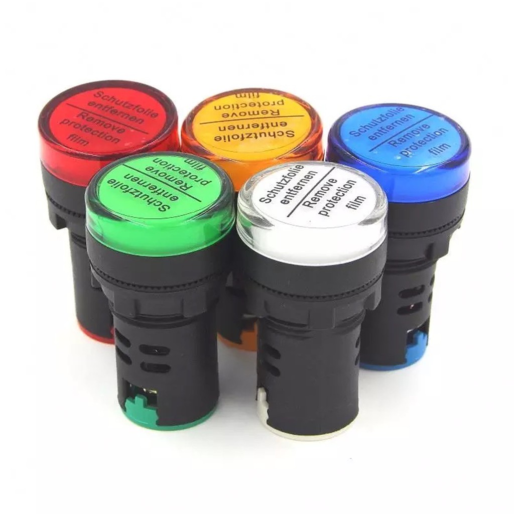 1 ชิ้น แลมป์ Pilot lamp LED 22mm ไพล็อตแลมป์ ขนาด 22มิล 12V DC/AC ,24V ...