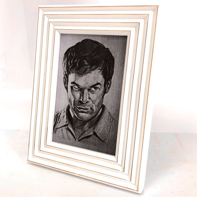 4x6" DEXTER เด็กซ์เตอร์ Tv Show Series Celebrity Home Decor ไม้แท้ HIGH ...