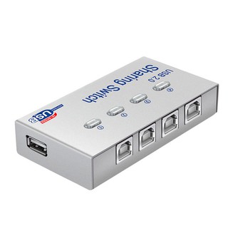 4-Port USB 2.0 Auto Sharing Switch Hub สำหรับเครื่องปริ้นเตอร์เครื่อง ...