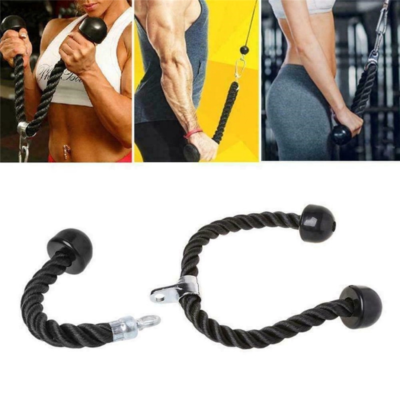【READY STOCK】Home Tricep Rope Push Pull Down Cord for Bodybuilding ...