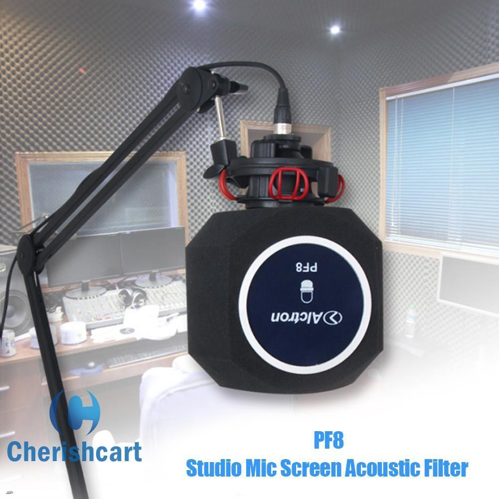 Alctron PF8 ไมโครโฟนบันทึกเสียง ไมโครโฟนตั้งโต๊ะ ลดเสียงรบกวน หน้าจอกลม ...