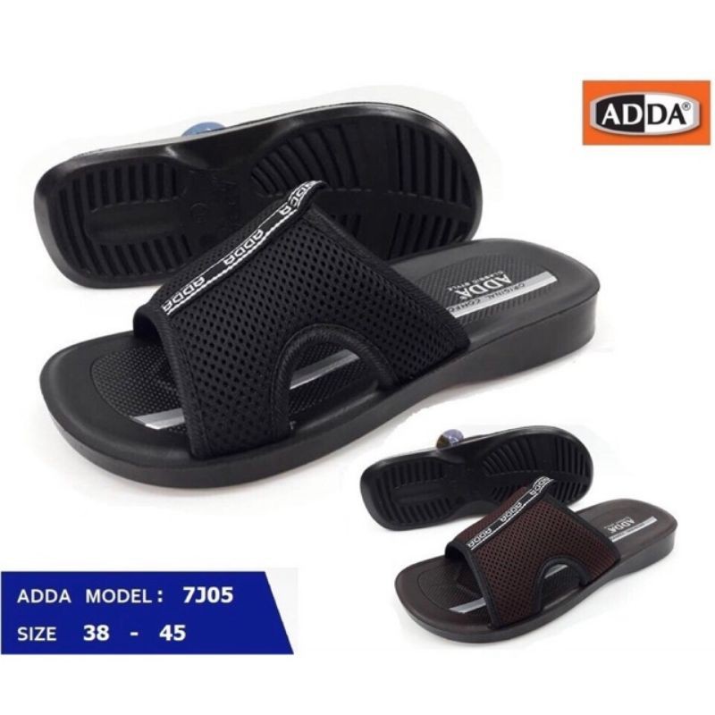 ADDA PU รองเท้าแตะแบบลำลอง รุ่น 7J05-M (ไซต์ 39-45) ดำ - violetcolt ...