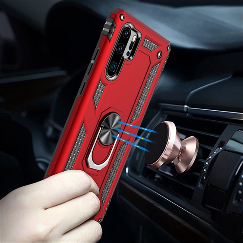 เคสโทรศัพท์มือถือแบบแม่เหล็กพร้อมขาตั้งแม่เหล็กสําหรับ Huawei Nova 4 3e 4e P20 P30 Pro Lite Y5 ...