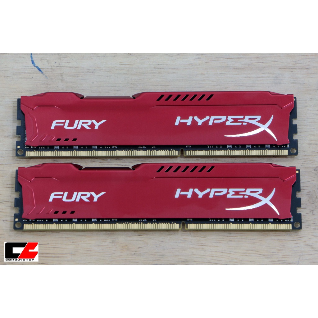 RAM DDR3 16GB KINGSTON HYPER X FURY RED 16GB(8x2)/1600/16 CHIP/LT JIB ...