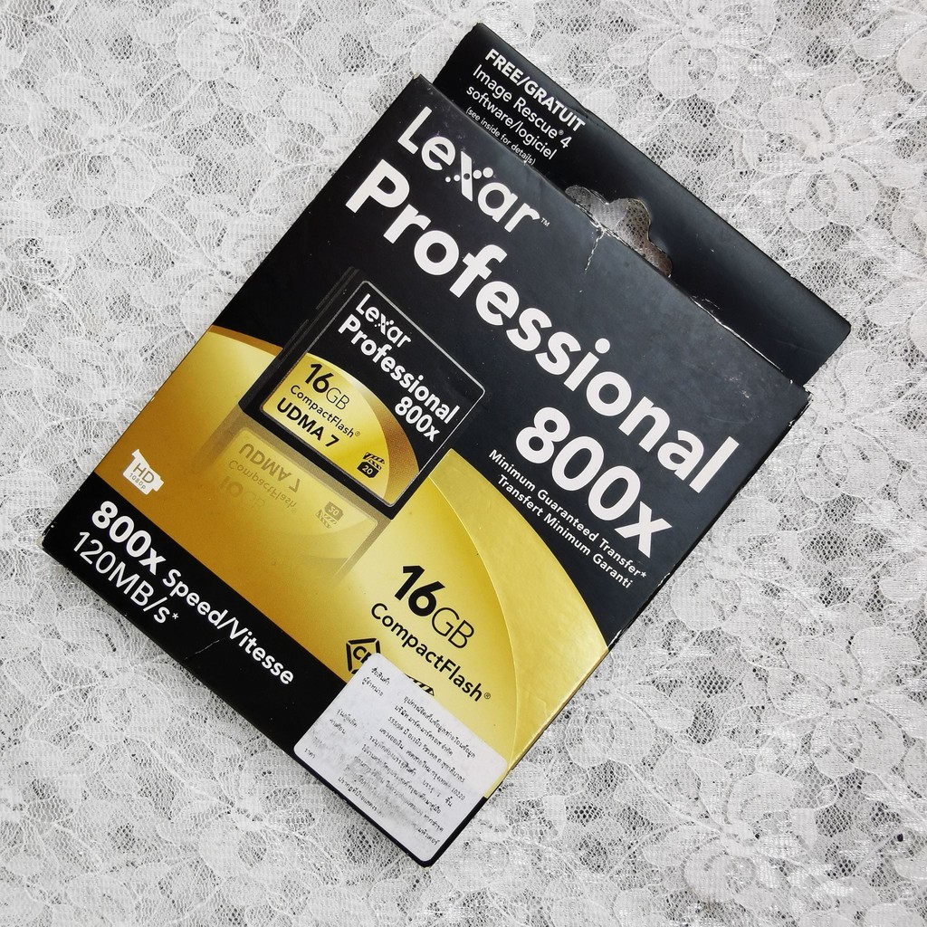 Lexar CF card 16GB professional 800x 120MBs - m_goods - ThaiPick