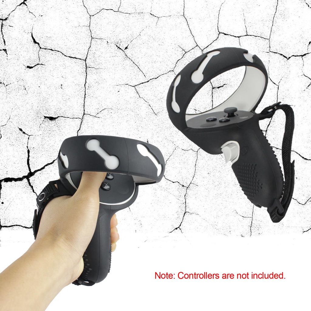 vr แว่นตา：Touch Controller Silicone Gri Ring Cover for Oculus Quest 2 ...