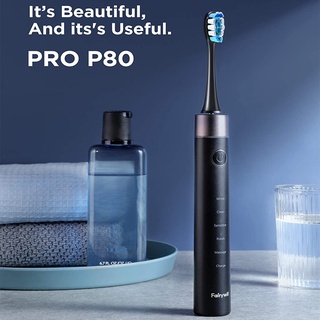 Fairywill Electric Toothbrush P80 with Pressure Sensor Whitening ...