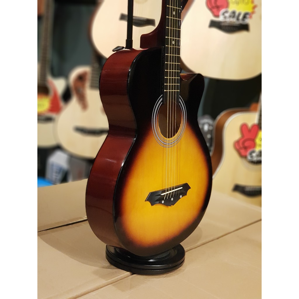 กีต้าร์โปร่ง ???? OverSpeed ขนาด 38 นิ้ว รุ่น OS-38C มีเหล็กดามคอ ขันคอ ...