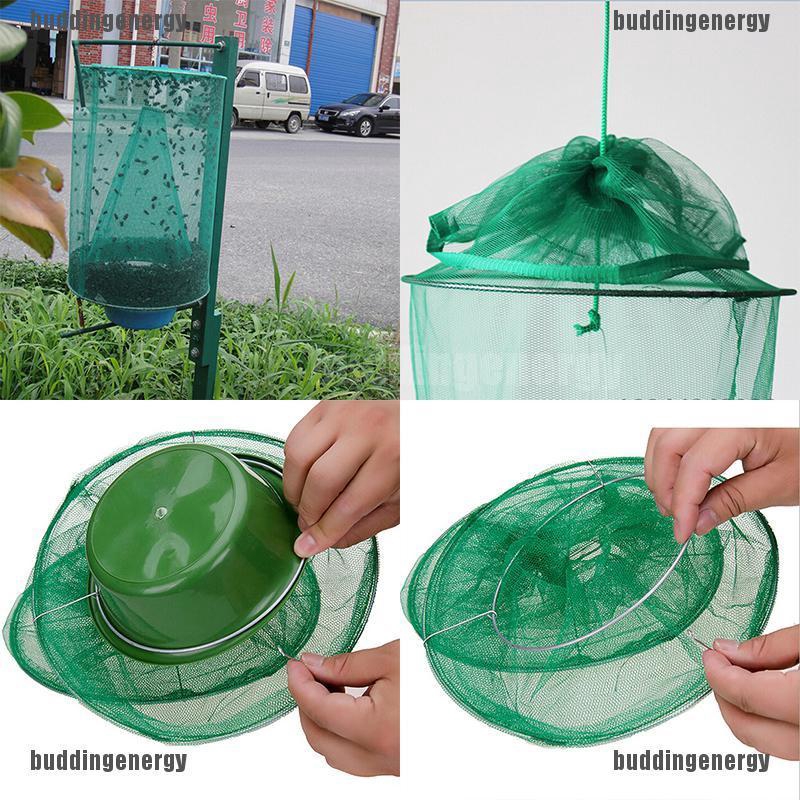 [Outdoor&Home]Reusable Green Fly Catcher Killer Cage Net Trap Insert ...