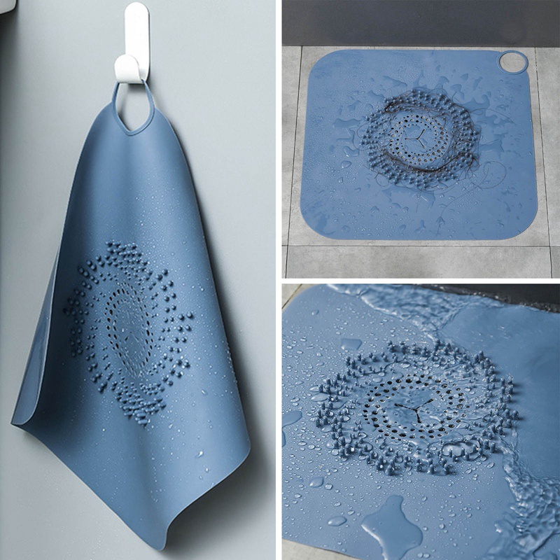 Silicone Large Anti Blocking Sink Floor Drain Pad With handle ...