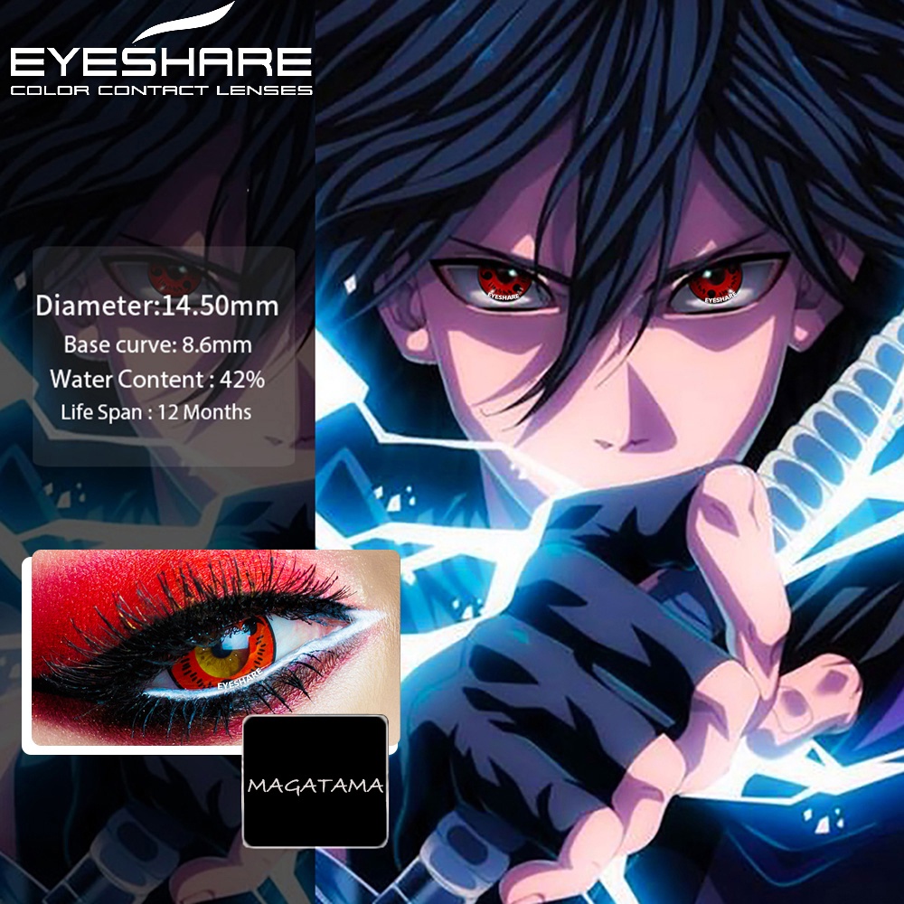 Eyeshare คอนแทคเลนส์คอสเพลย์ ลายการ์ตูนนารูโตะ 2 ชิ้น - dorella.th ...