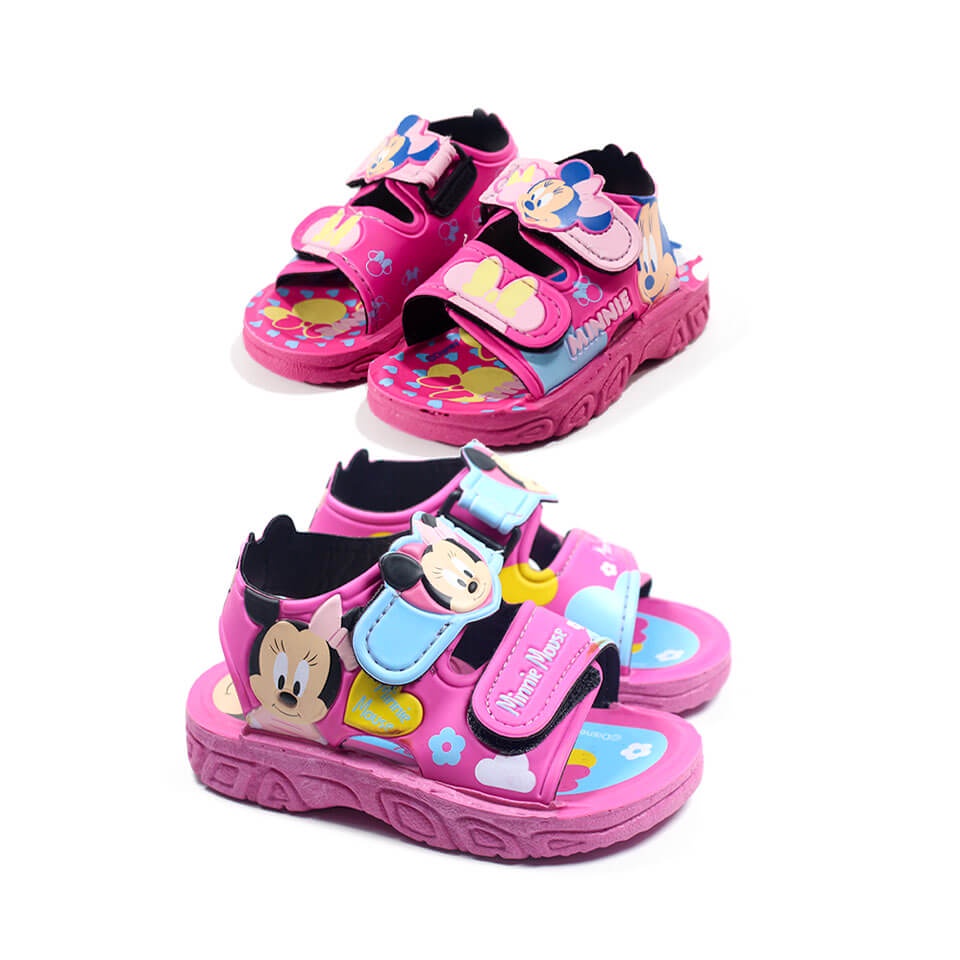 Kenta MK 98 รองเท้ารัดส้นเด็ก ลายการ์ตูนดิสนีย์ มิกกี้เมาส์ มินนี้เมาส์ รองเท้าเด็กหญิงเด็ก ...