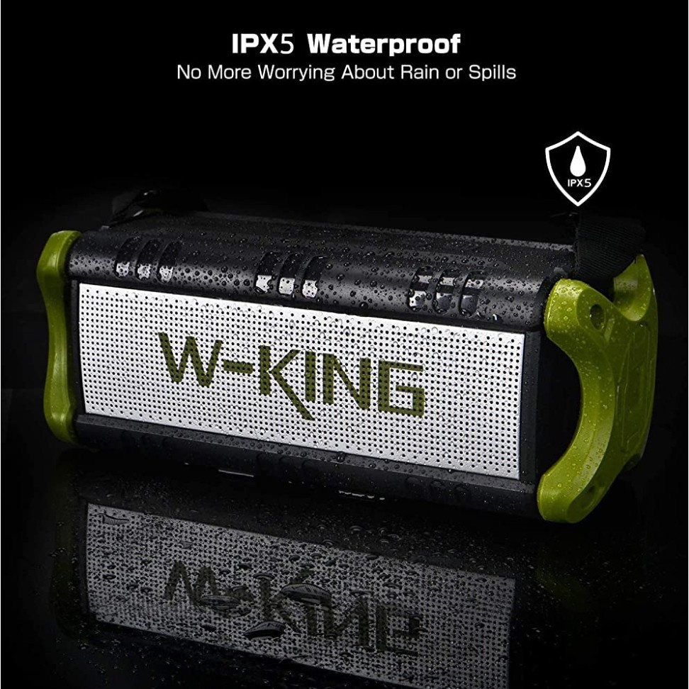 ลอตใหม่ล่าสุด W-king D8 2022 ของแท้ ลำโพงบลูทูธ เชื่อมได้2ตัว กำลังขับ ...