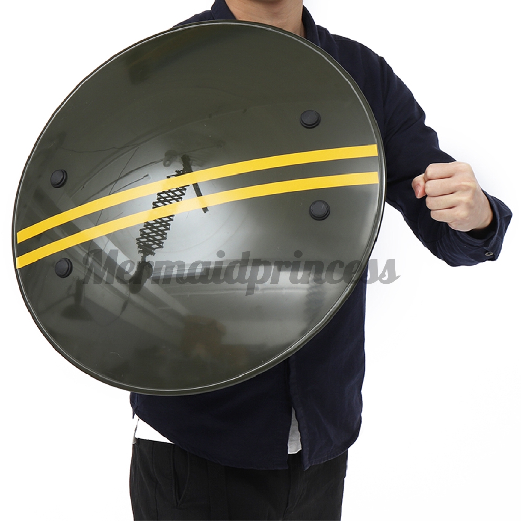 PC Round Anti-Riot Circular Shield Police Tactical CS Campus Self ...