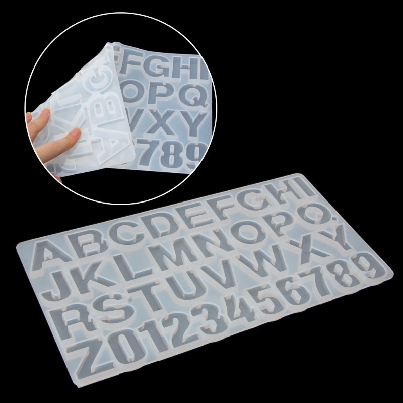 36PCS Making Tool Alphabet Letters Numbers DIY Silicone Mould ...