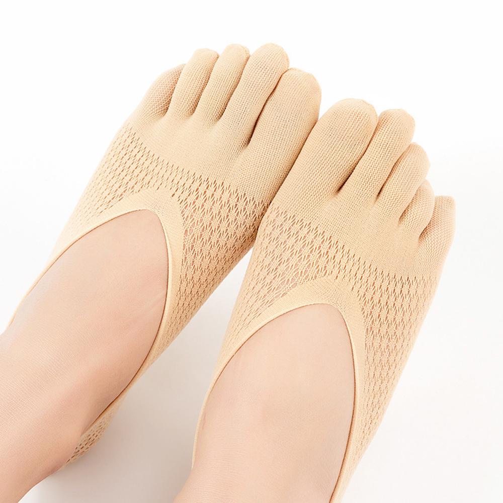 JAVIER Anti-skid Five-finger Socks Invisible Toe Short Socks Ankle ...