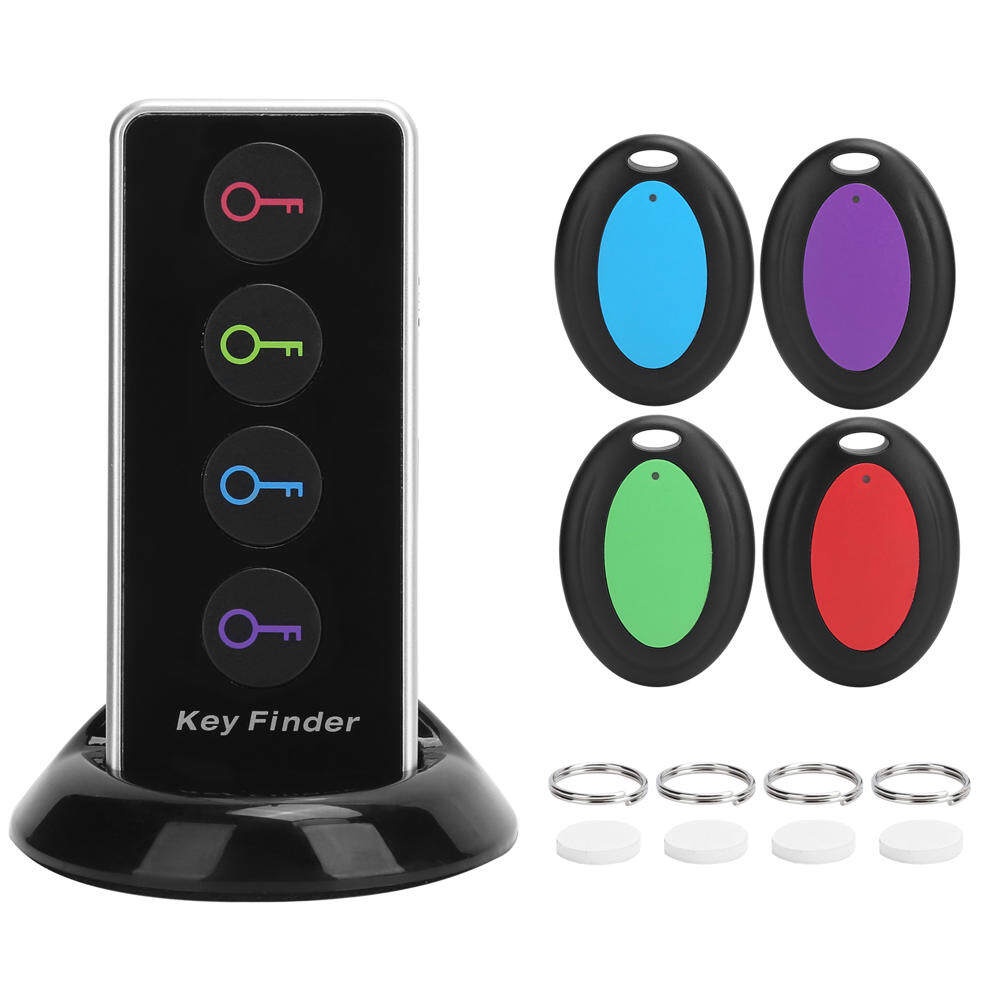 1X4 Wireless Key Finder รีโมทคอนโทรลต่อต้าน Lost Alarm Locator Wallet ...