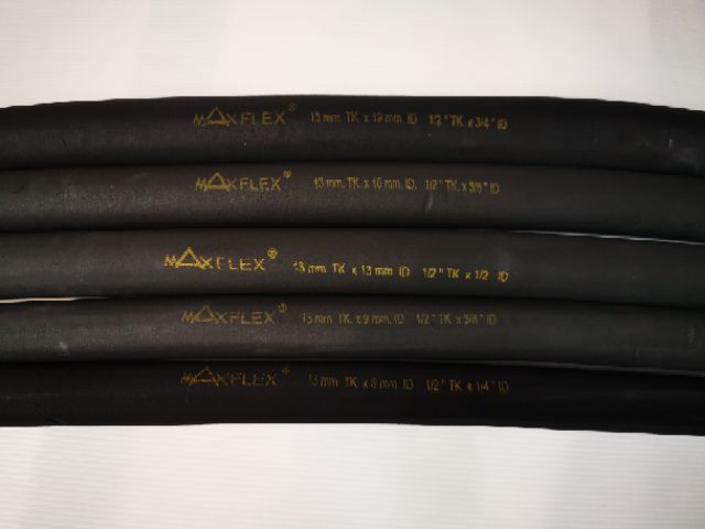 ยางหุ้มท่อแอร์ Maxflex หนา 12 และ 34 ยาว 1.8ม ฉนวนหุ้มท่อแอร์ ฉนวนหุ้มท่อน้ำยา กันกระแทก - vrair ...