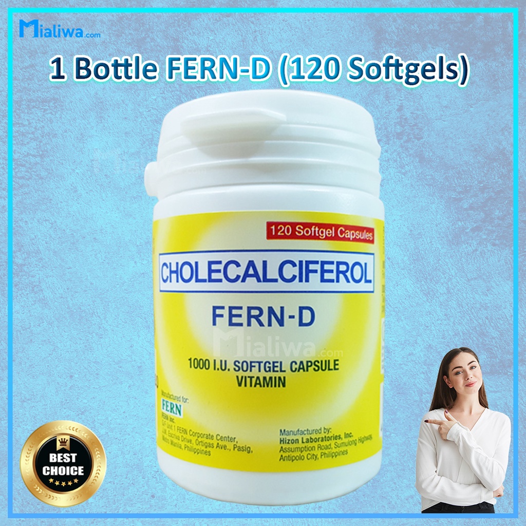 ┋FERN-D Vitamin D 100% Original iFern (60/120 Softgel Capsules) Vitamin ...