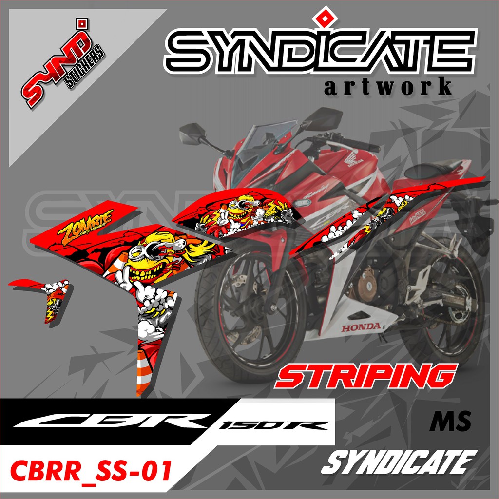 สติ๊กเกอร์ Striping Variations สําหรับ Honda Cbr 150 R Facelift ซอมบี้ ...