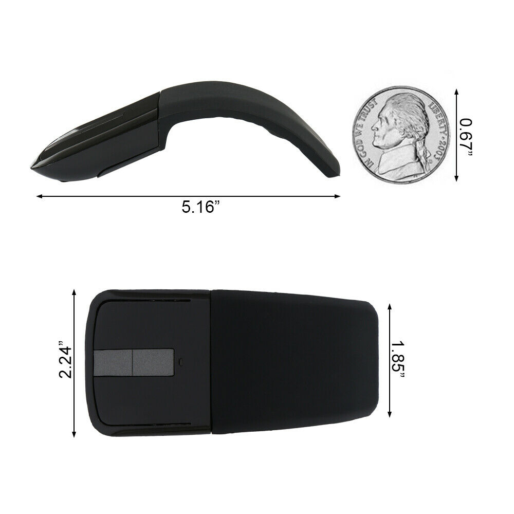 Thin Folding Mouse Applied Optical Technology Flattens for portability ...