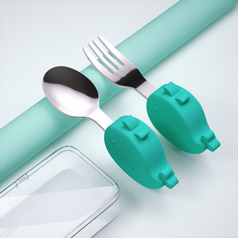 Explosive Ingelheim Baby Spoon Learn to Eat Silicone Training Spoon ...