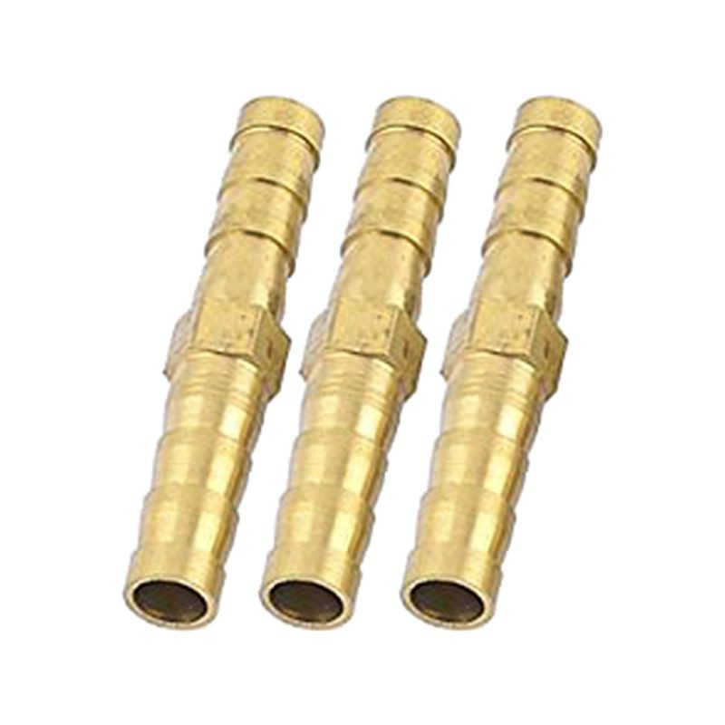 10 pieces brass 6 mm straight for hose quick coupling, Golden ...