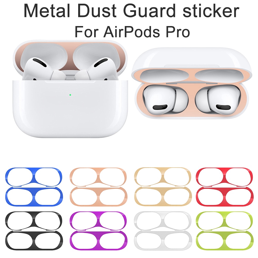 Metal Film Sticker AirPods Pro Airpod 3 Case Dust Ultra Thin Skin Cover ...