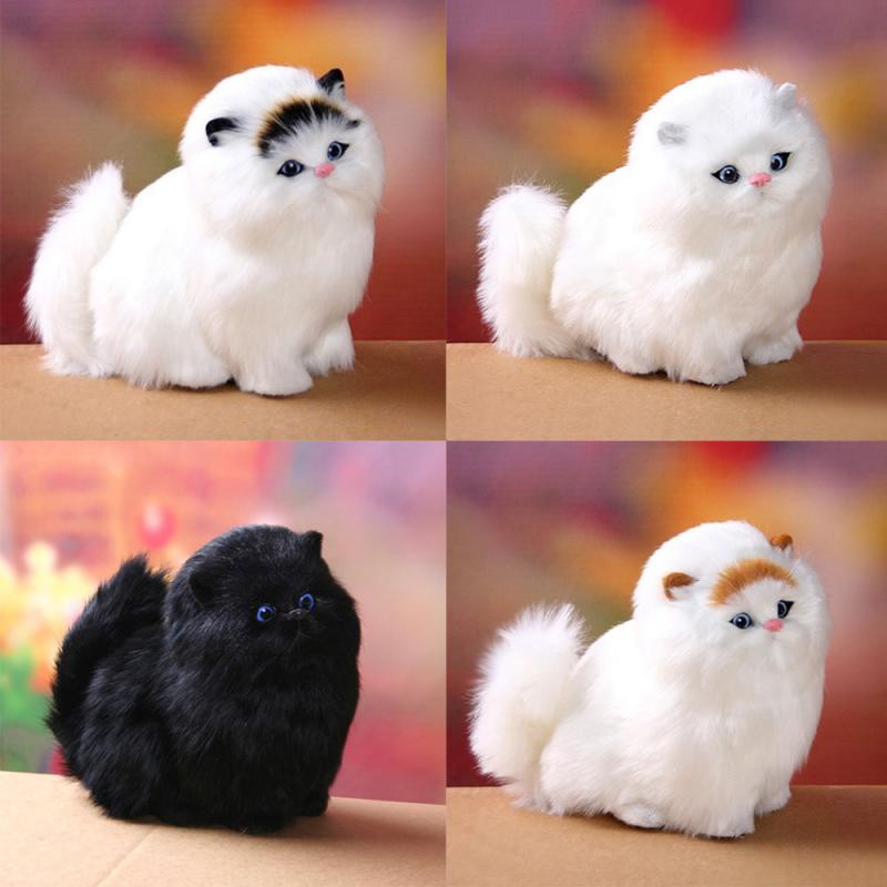 ตุ๊กตา 20CM Lovely lush Cat Sounding Simulation Stuffed lush Sounding ...