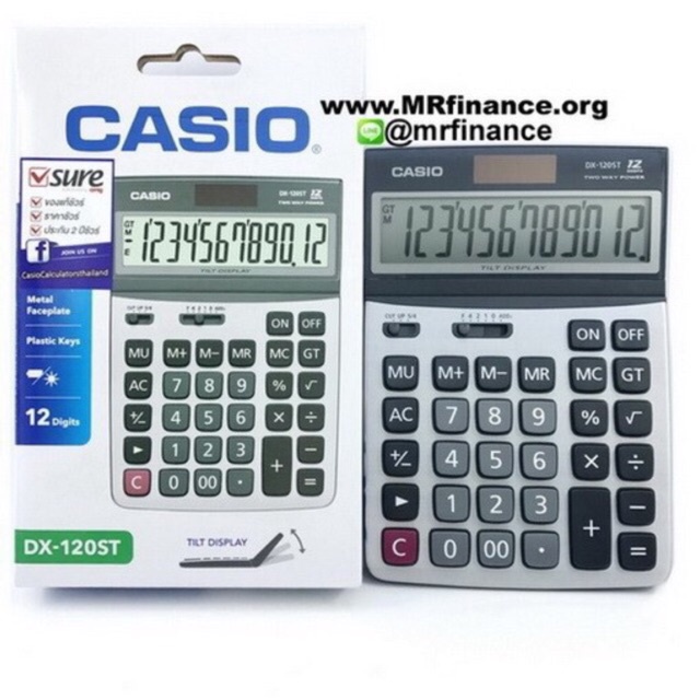 Casio DX-120ST เครื่องคิดเลขตั้งโต๊ะคาสิโอ ของใหม่ ของแท้ ...