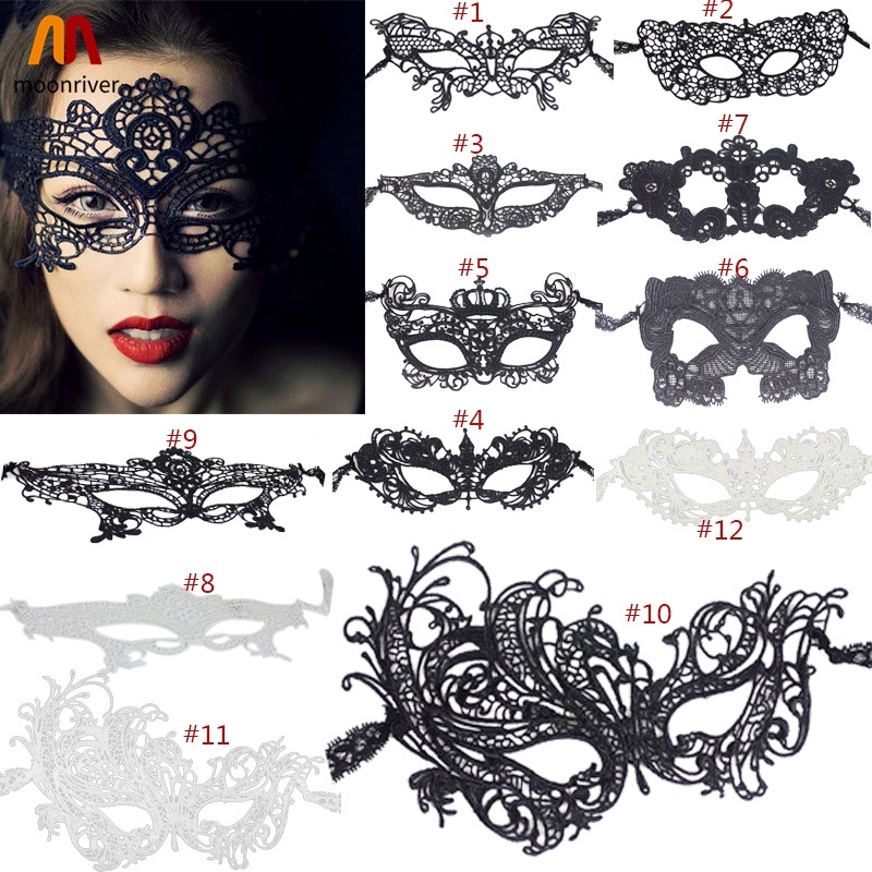 Fashion Eye Mask Sexy Lace Venetian Masquerade Ball Halloween Party ...