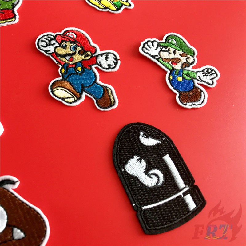 Game - Super Mario Bros S-2 Patch 1Pc Diy Sew on Iron on Badges Patches ...