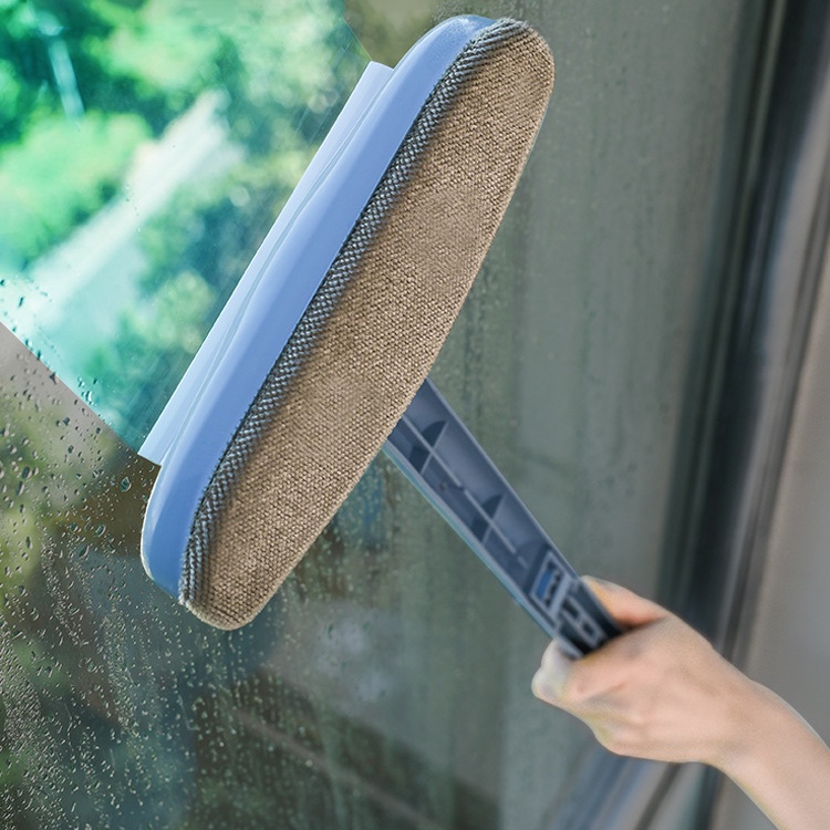 2 in 1 Glass Cleaning Dust Removal Long Handle Brushes Window With ...