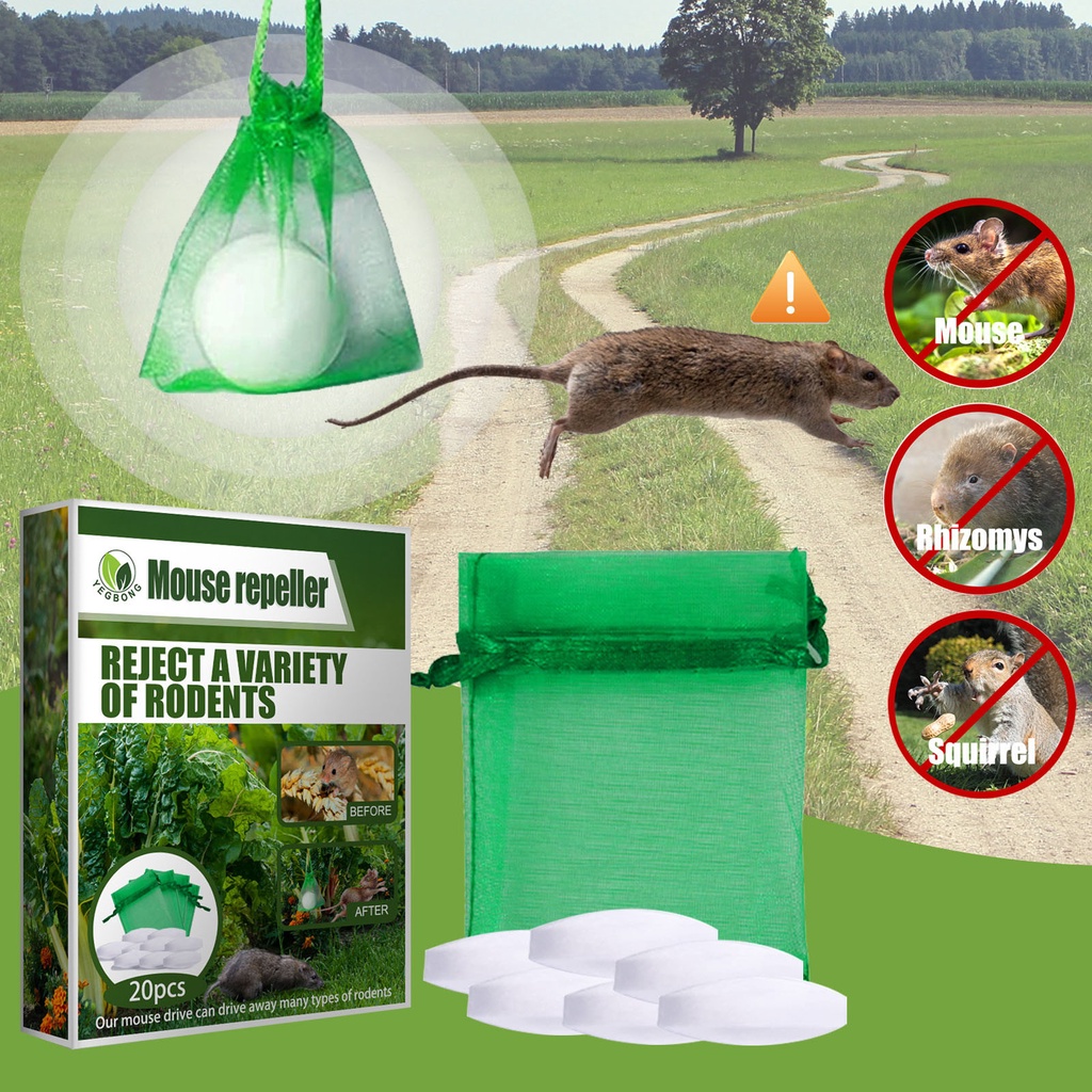 กับดักหนูRodent Repellent Pack Rodenticide Gardening Home Car Engine ...