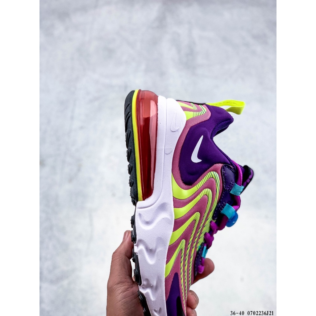 Nike Air Max 270 PLUS YY สามรุ่น React air cushion รองเท้าผ้าใบกัน ...