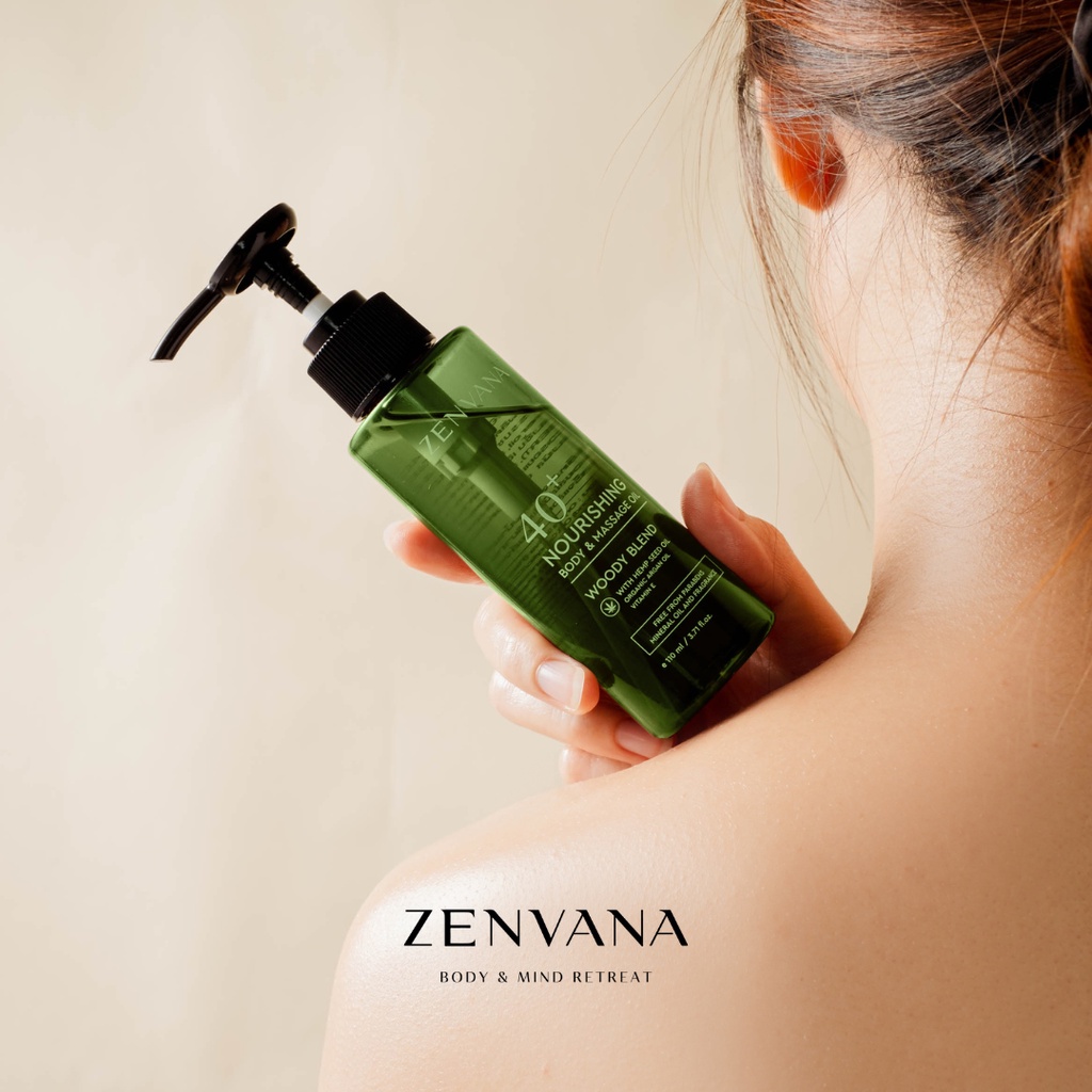 ZENVANA 40 Nourishing Body Oil Massage Oil - Woody Blend ออยล์บำรุงผิว ...