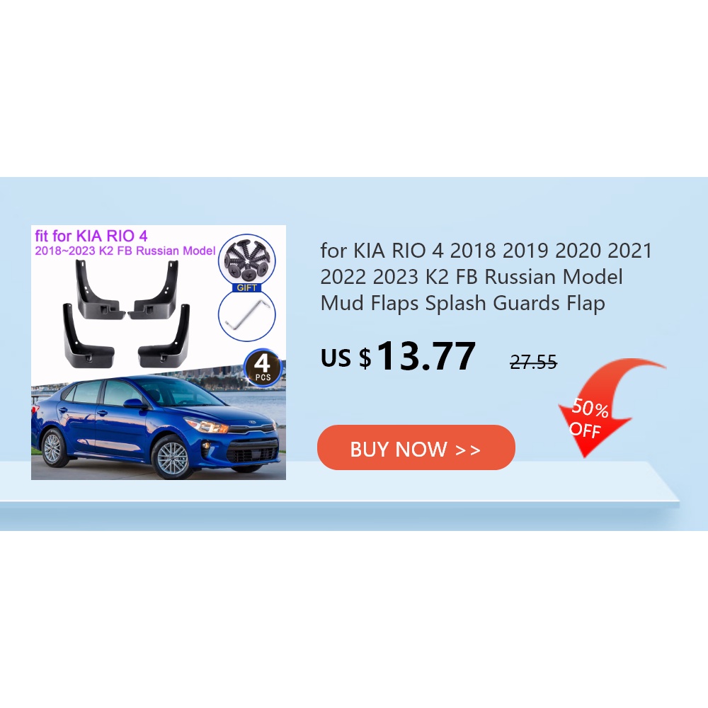 for KIA RIO 4 2018 2019 2020 2021 2022 2023 K2 FB Russian Model Mud ...