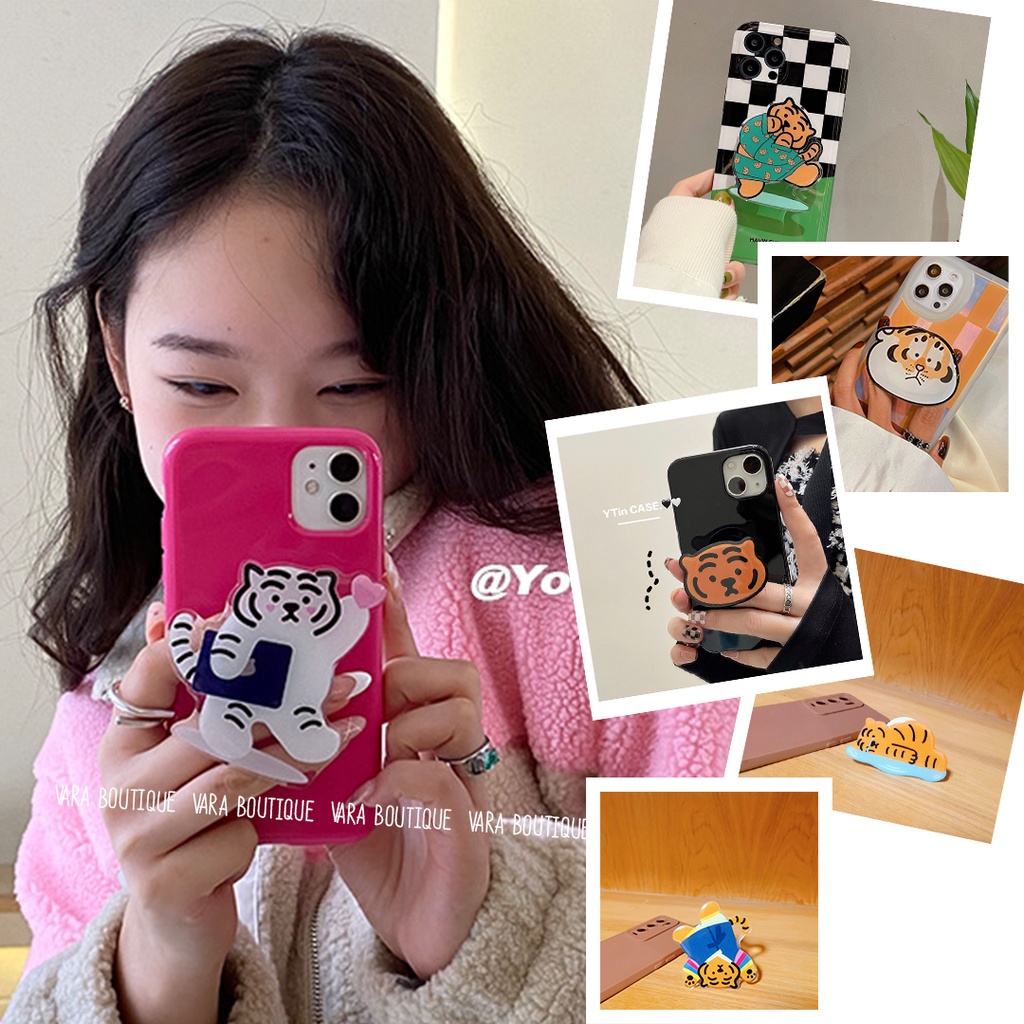 พร้อมส่งกริ๊บต็อก น้องเสือ แสนน่ารัก Griptok ตัวติดมือถือiring - vara_ - ThaiPick