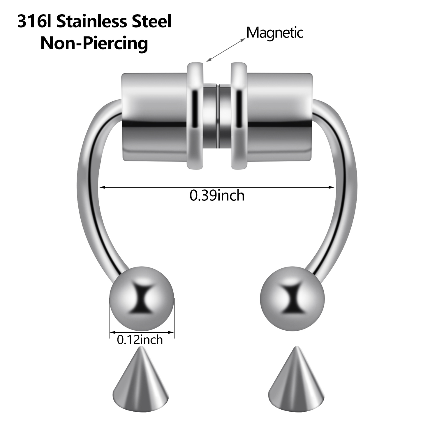 Softness Women Girls Fake Nose Rings Non Piercing Nose Ring Hoop