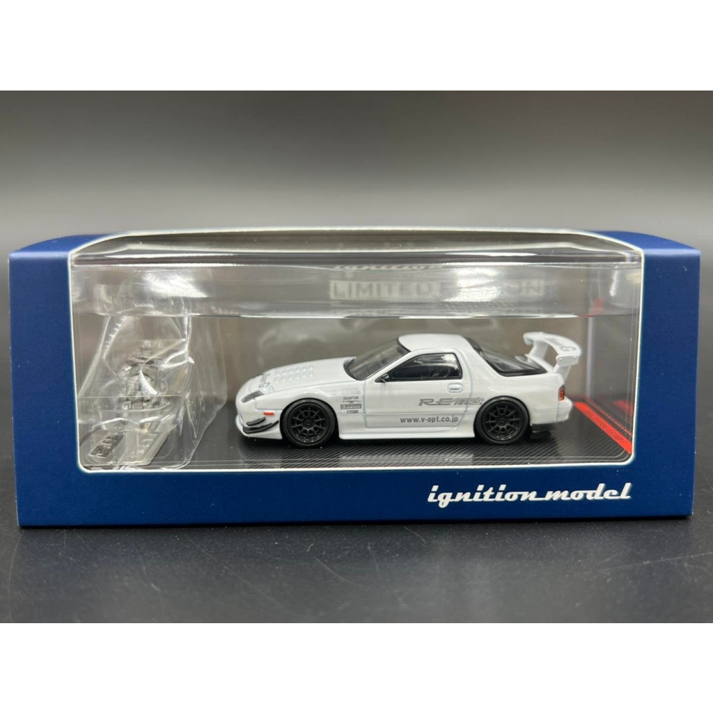 Ignition Model / RX-7 (FC3S) IG2500 1/64 scale Mazda RX-7 (FC3S) RE Amemiya White With Mr ...
