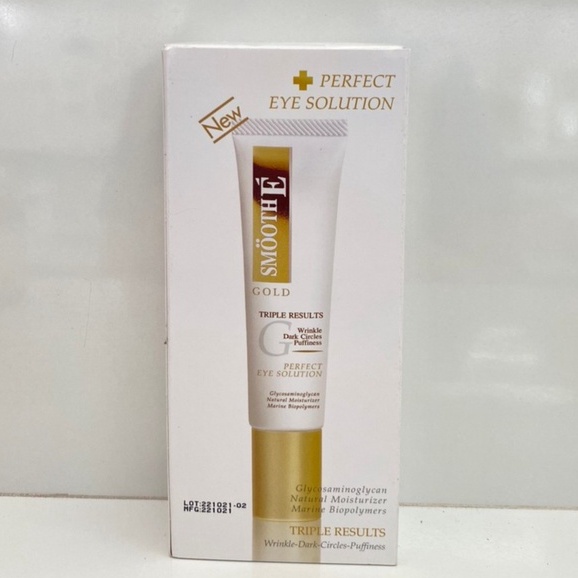 Smooth E Gold Perfect Eye Solution 15 ml สมูทอี โกลด์ เพอร์เฟค อาย โซลูชั่น บำรุงผิวรอบดวงตา ลด ...