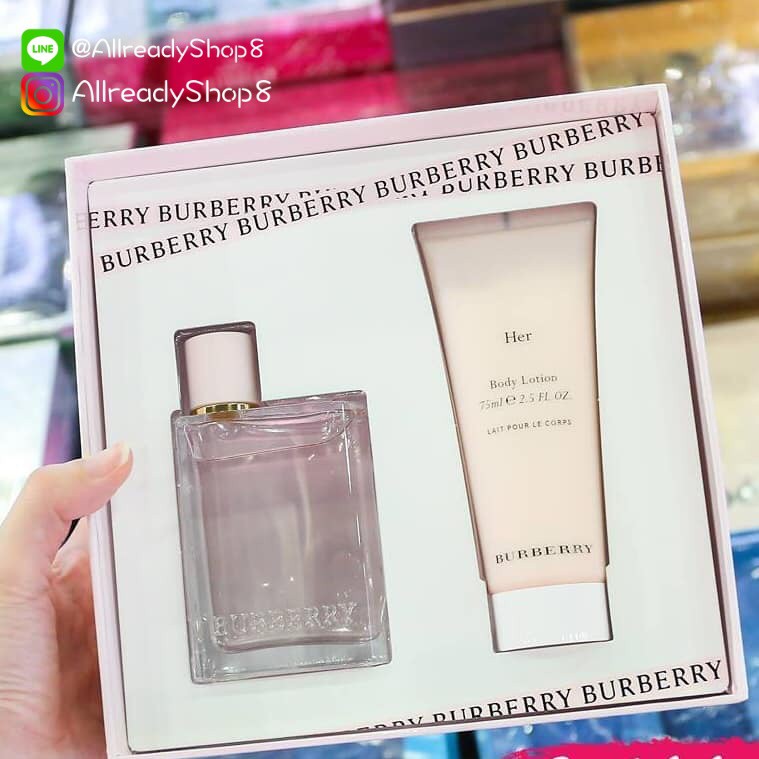 Burberry Her Collection SET BOX ( น้ำหอม EDP 100ml. + โลชั่น 75ml ...