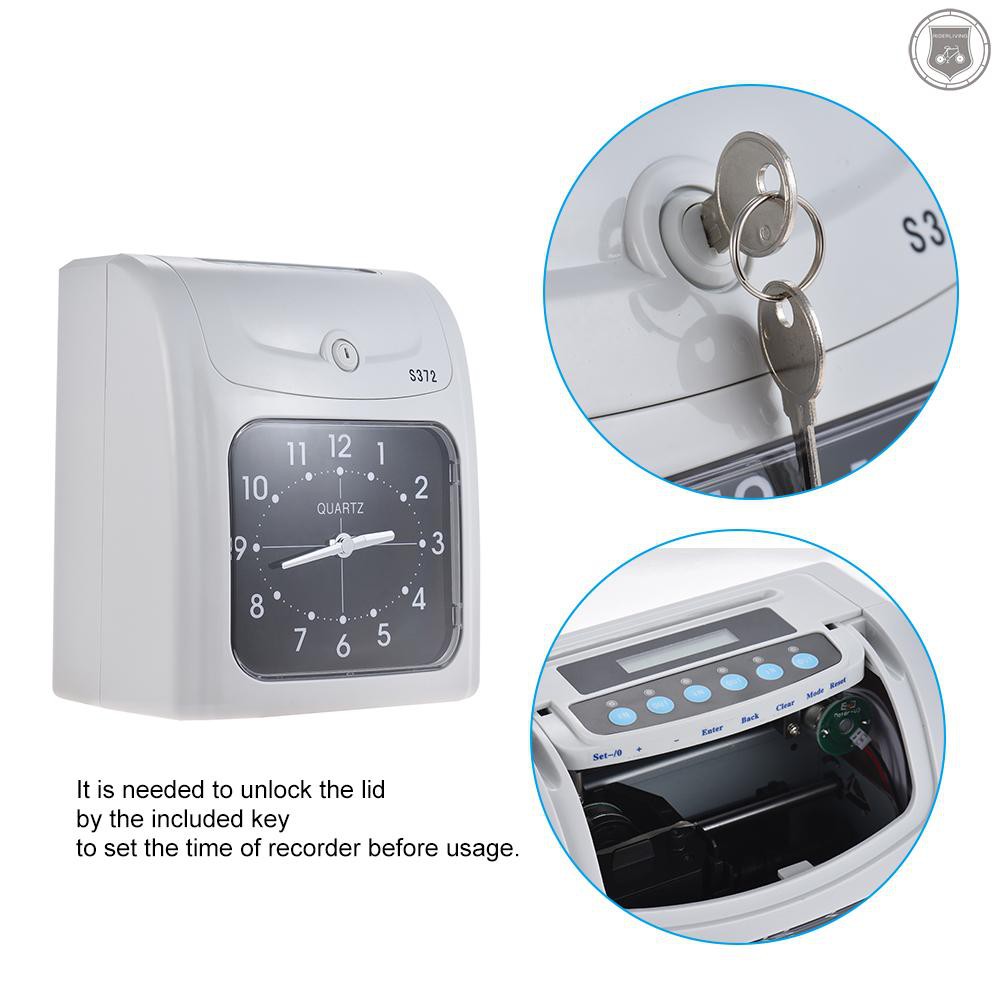 [ready stock] Electronic Employee Time Clock Recorder Attendance Time ...